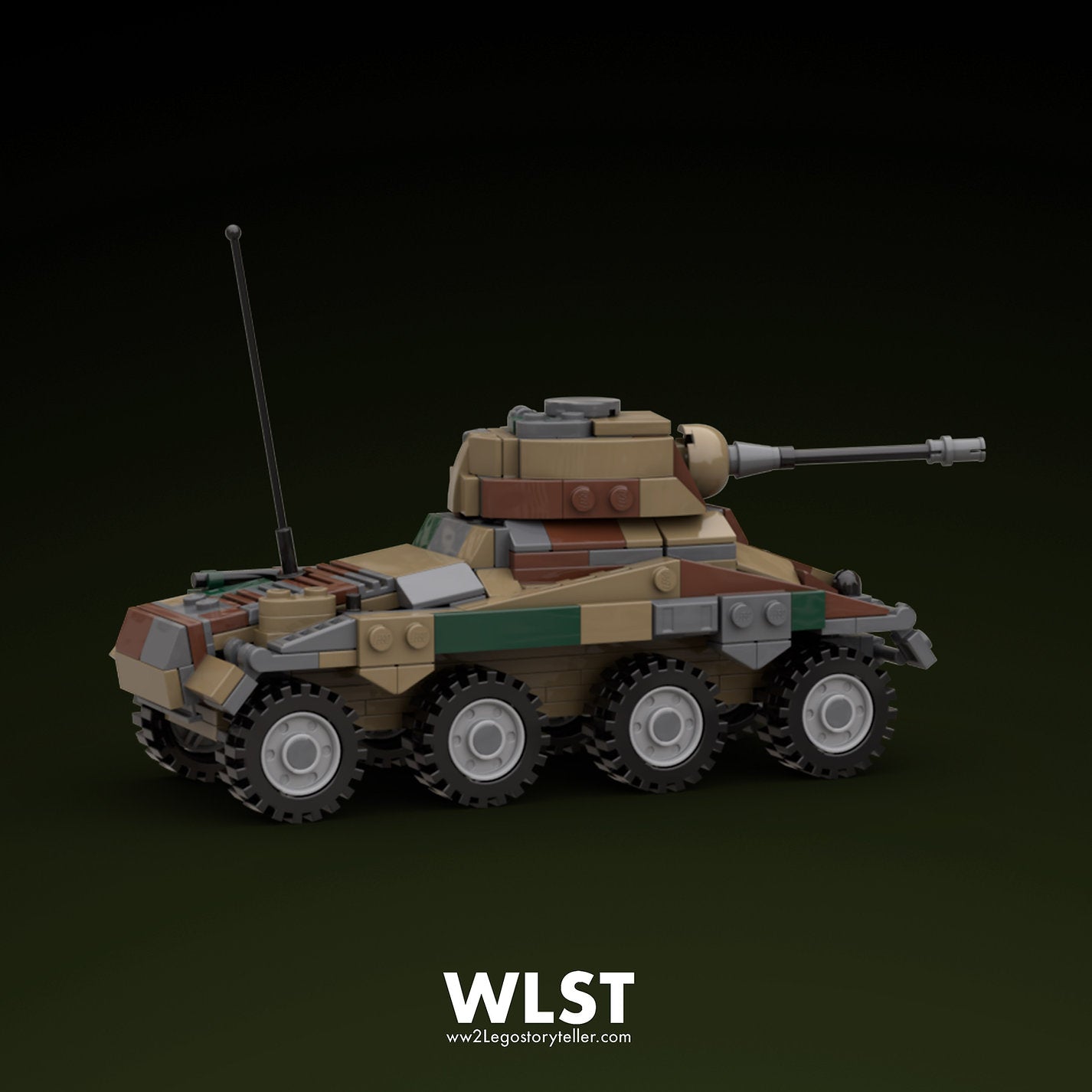 WLST Sd.Kfz 234/2 PUMA Brick Model Set – Bang Bang Airsoft