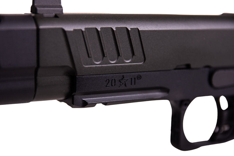 Army Armament Staccato P 2011 with Compensator Gas Airsoft Pistol - Bl ...