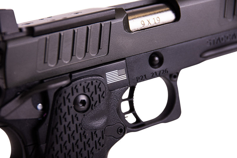 Army Armament Staccato P 2011 with Compensator Gas Airsoft Pistol - Bl ...