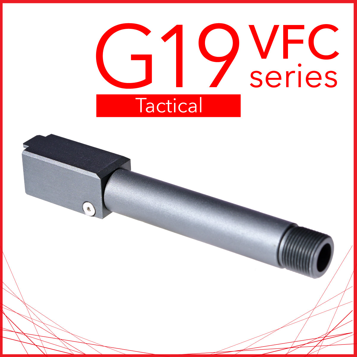 Unicorn Airsoft G19 Fixed Threaded Outer Barrel for VFC G19 Series (14 ...