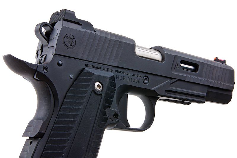 RWA NIGHTHAWK CUSTOM AGENT 2 CO2 AIRSOFT PISTOL - BLACK (STEEL VERSION ...