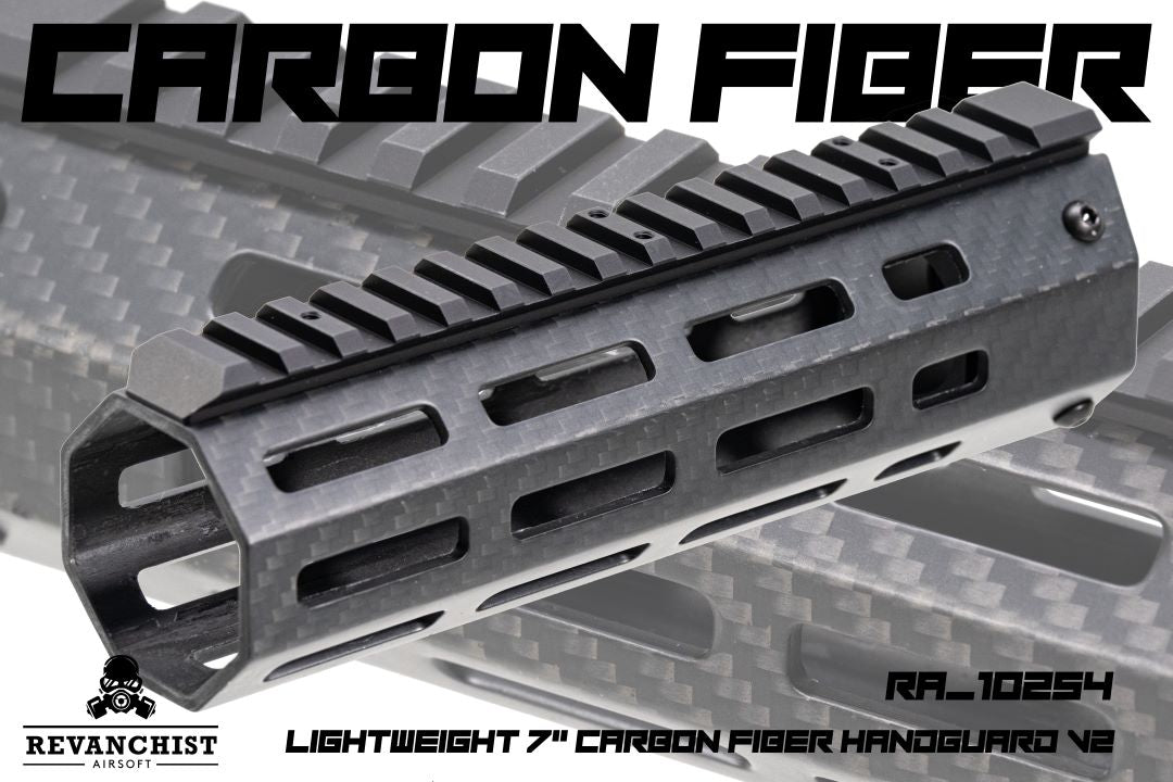 Revanchist Airsoft Lightweight Carbon Fiber Handguard for Marui M4 MWS ...