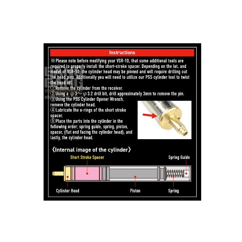 Bang Bang Airsoft - Laylax PSS 50mm Short Stroke Spacer for